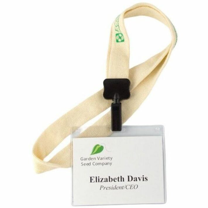 Avery® Biodegradable PVC Name Tag Holders - Landscape - Polyvinyl ...