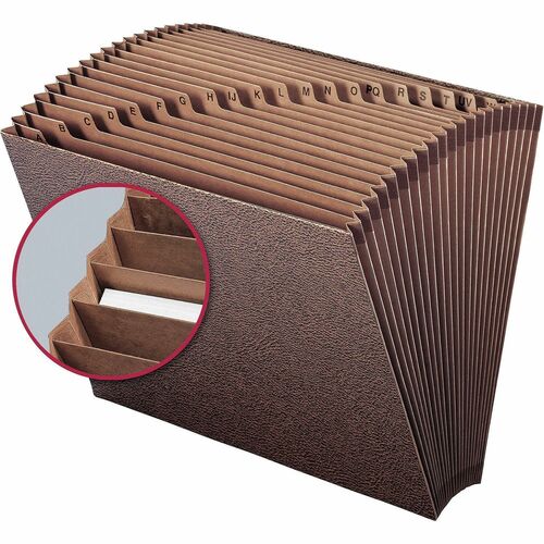 Smead A-Z Open Expanding File, 21 Pockets, Letter, Redrope Printed - W ...