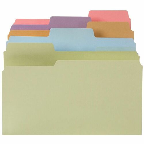 Smead SuperTab File Folders, 1/3 Cut Top Tab, Letter, Assorted Colors ...