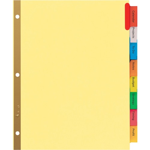 Avery Big Tab™ Insertable Dividers, Buff Paper, 8-Tab Set, Multicolor ...