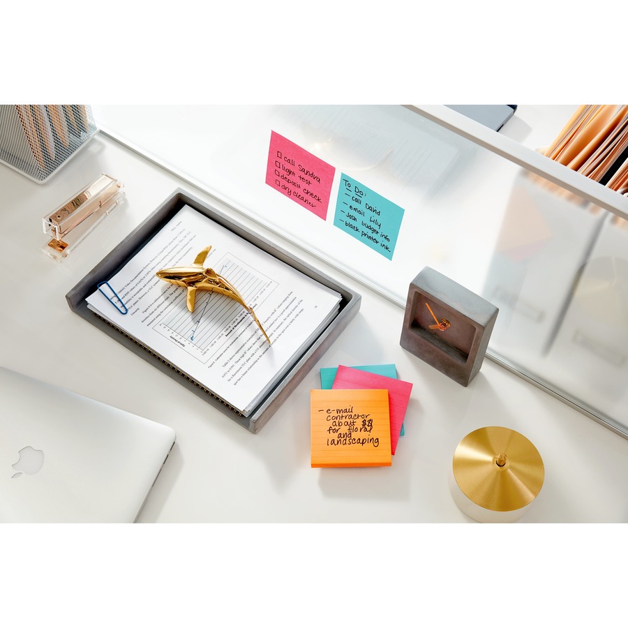 Post-it® Super Sticky Lined Notes - Supernova Neons Color Collection ...