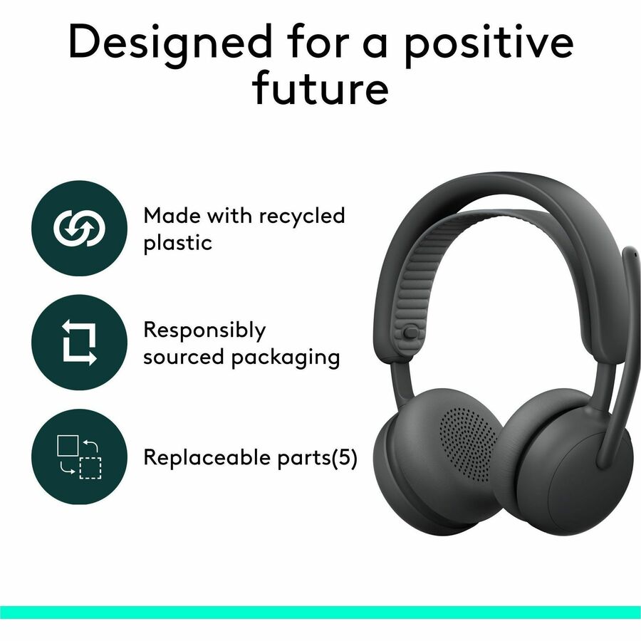Logitech Zone Wireless 2 ES for Business - Noise-Canceling Wireless ...