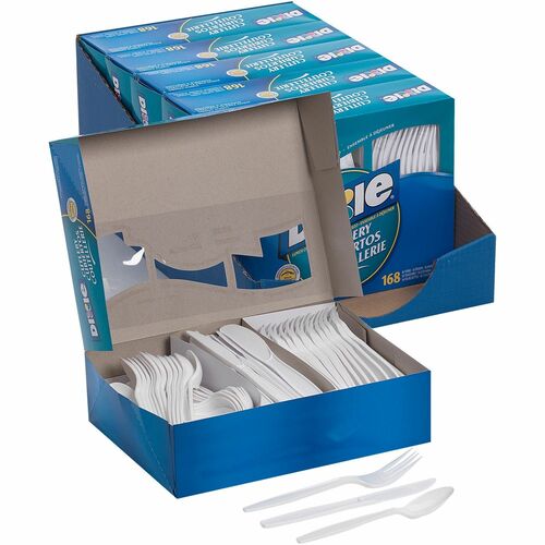 Dixie Disposable Cutlery Catering Kit (Knives,Forks,Spoons), Heavy ...
