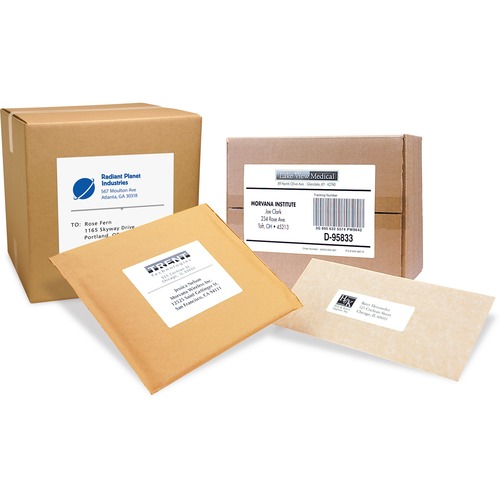 PRES-a-ply White Labels, 3 1/3" x 4", Permanent-Adhesive, 600/BX - W.B ...