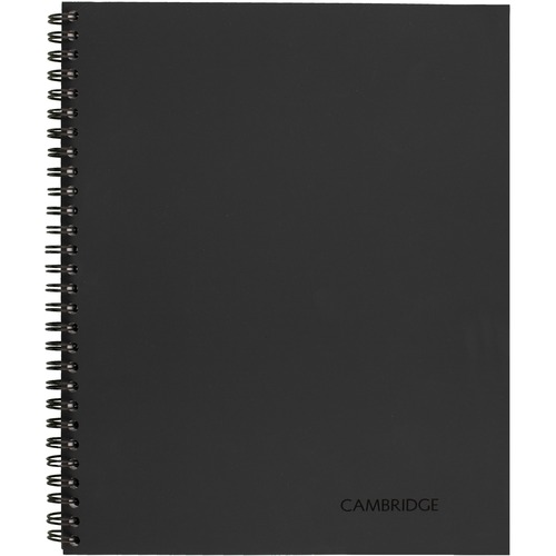 Cambridge Limited Wirebound Meeting Format Notebook, Ruled, 8-1/4" x 11 ...