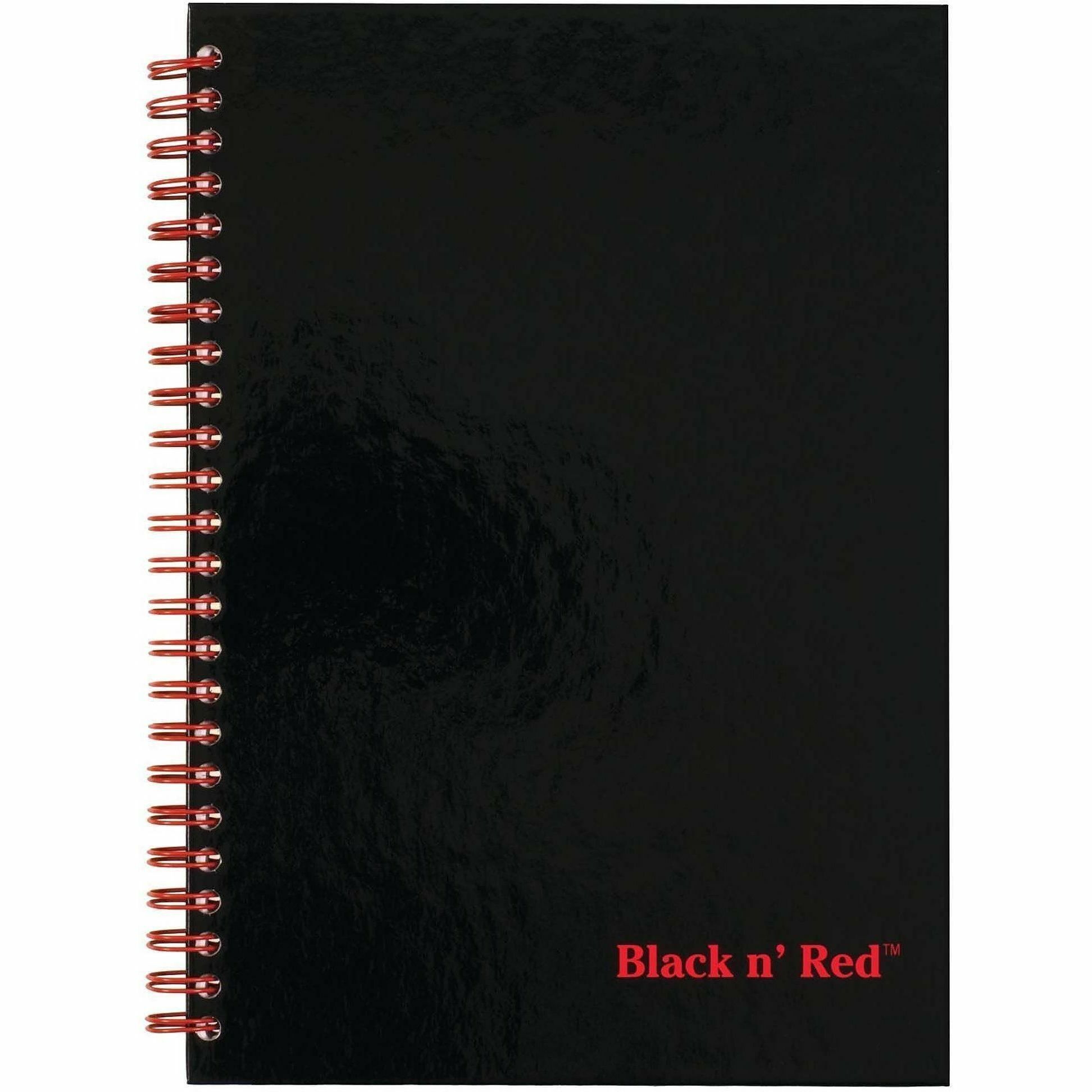 JDKL67000 : Black n' Red™ Twinwire Hardcover Notebook, 1 Subject, Wide ...