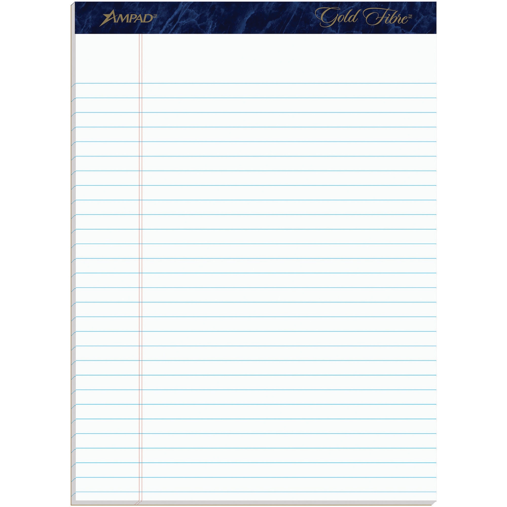 TOPS Gold Fibre Ruled Perforated Writing Pads - Letter | GOS