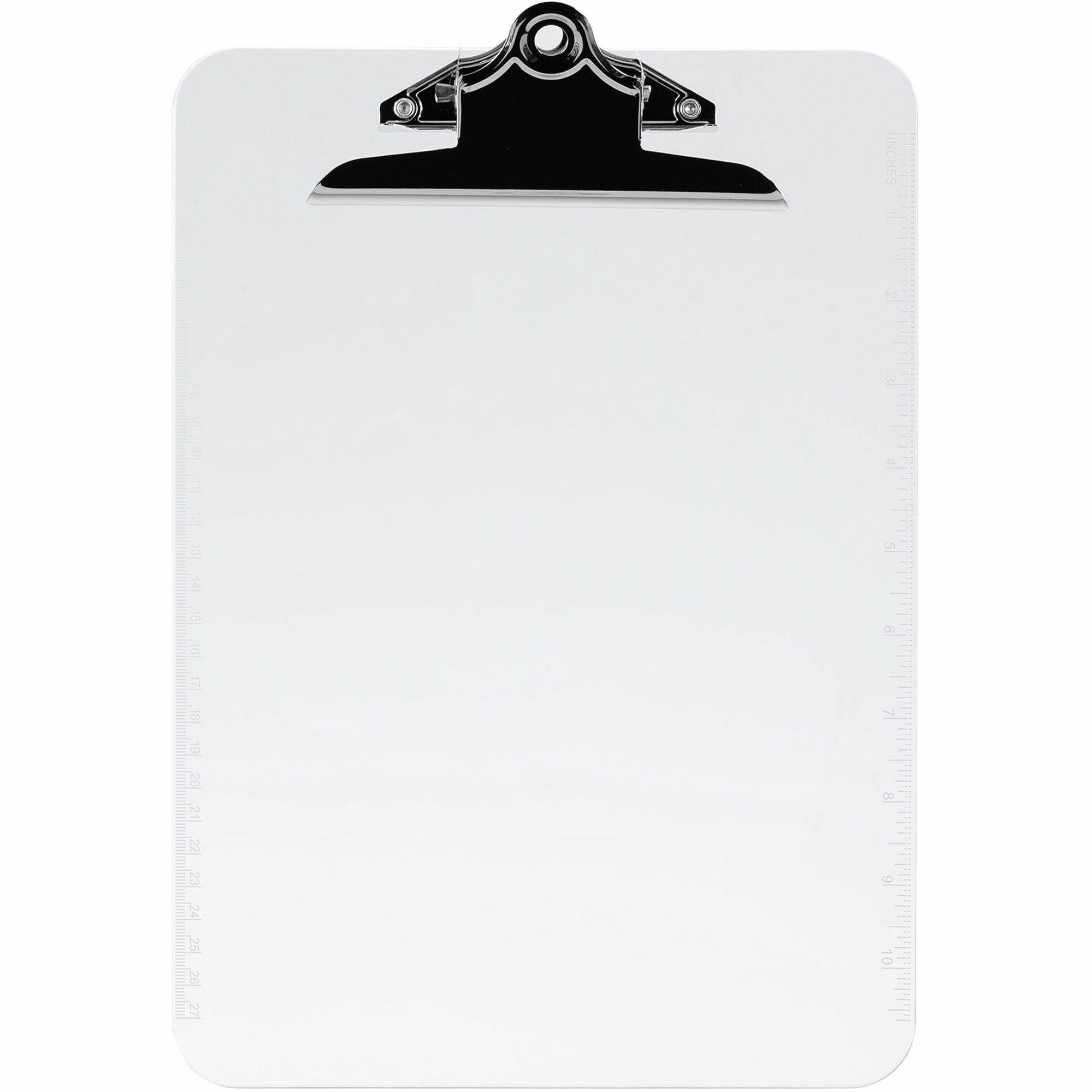 Business Source Spring Clip Plastic Clipboard | One Source Office Supplies