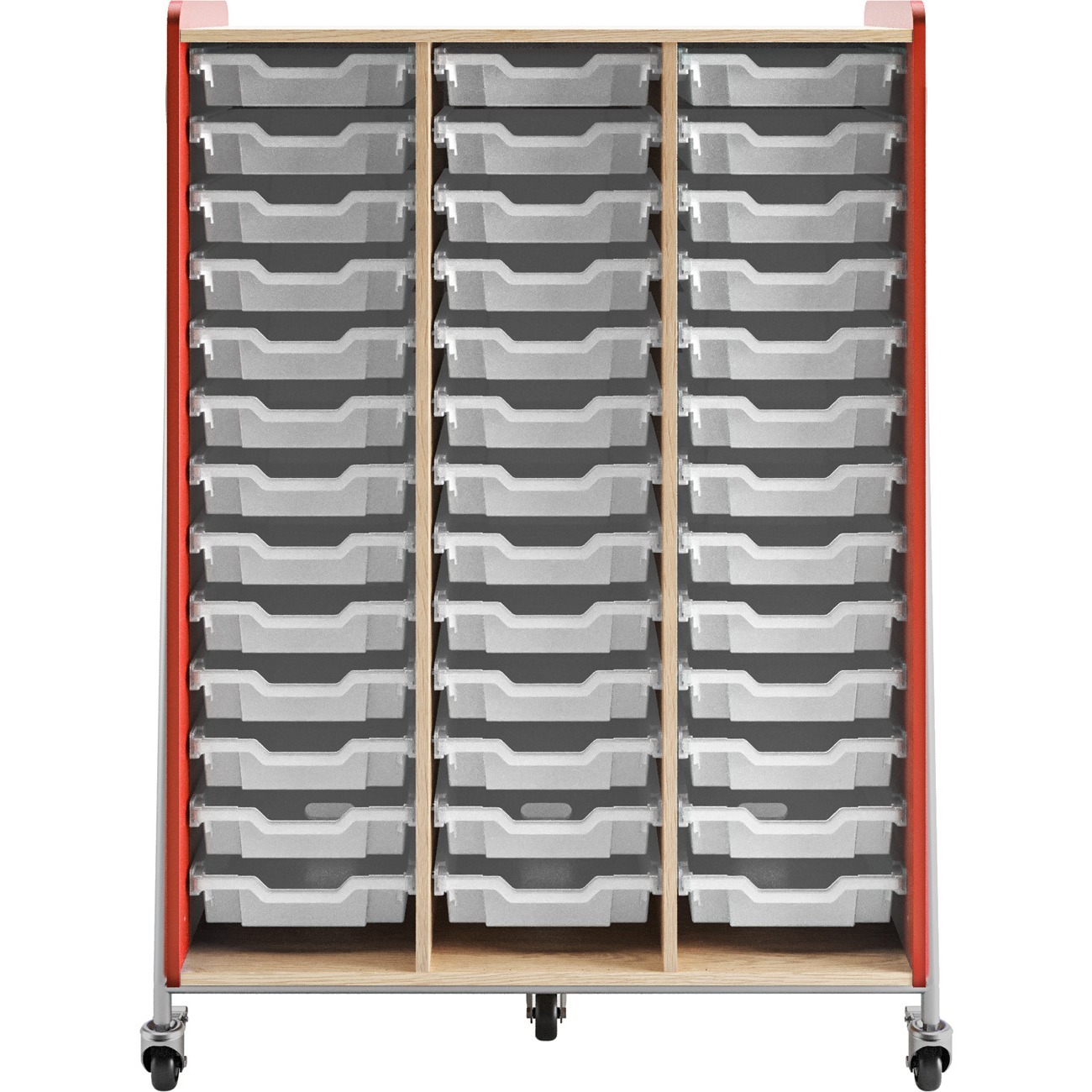 Safco Whiffle Typical Triple Rolling Storage Cart | JD Office Products