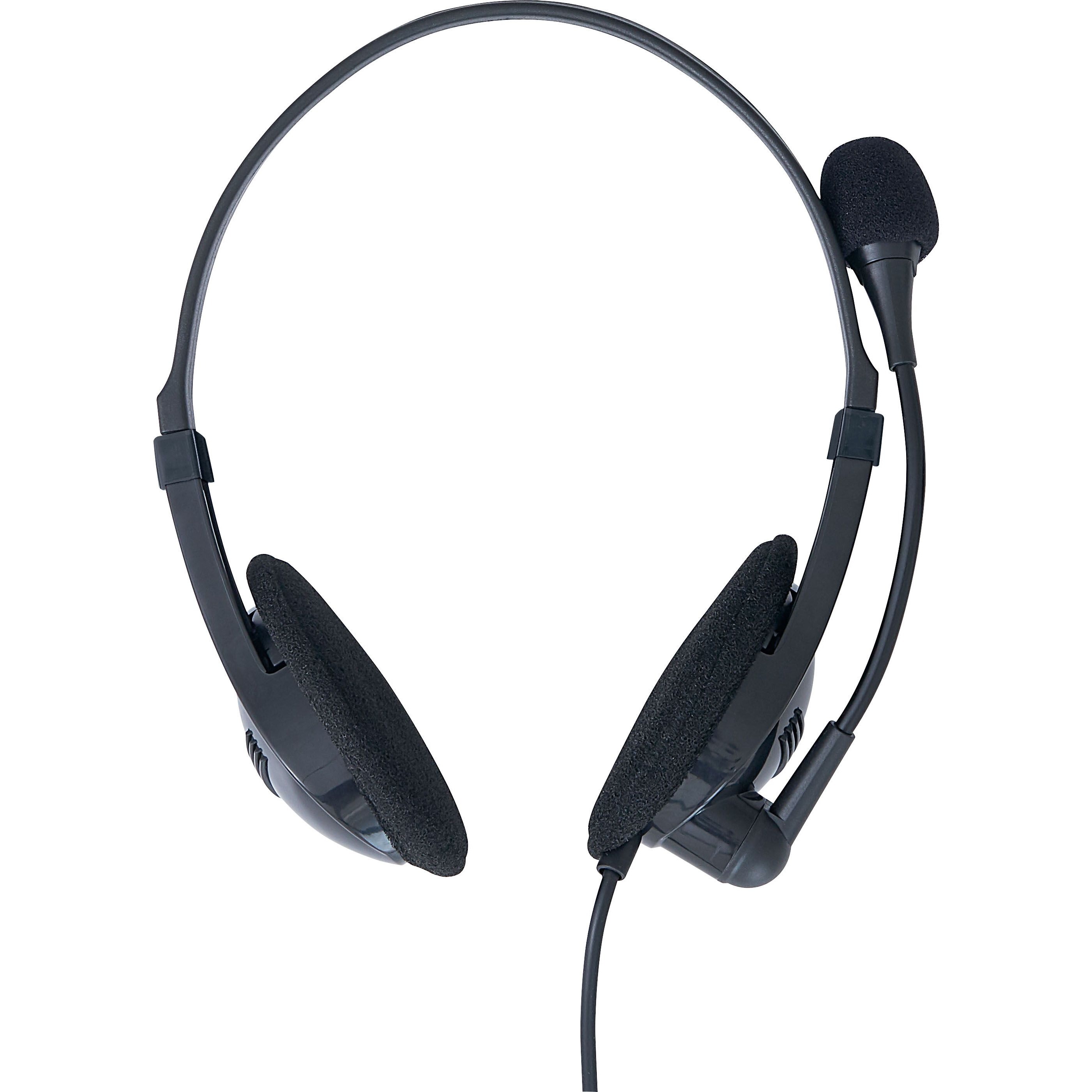 Verbatim Stereo Headset with Microphone and In-Line Remote - Stereo ...