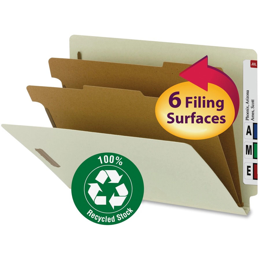 Smead Letter Recycled Classification Folder - Classification Folders ...