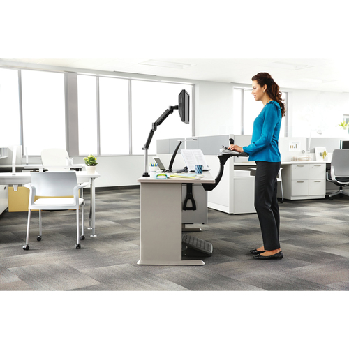 3M Sit/Stand Easy Adjust Keyboard Tray, Highly Adjustable Platform ...