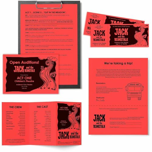 Astrobrights Colored Paper, 24 lb, 8.5" x 11", Rocket Red, 500 Sheets ...
