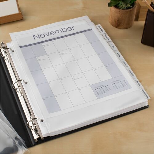 Avery Big Tab™ Insertable Extra-Wide Dividers, Clear Tabs, 8-Tab Set ...