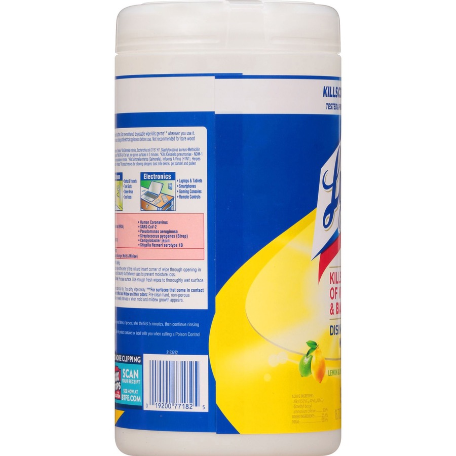 Wholesale Lysol Disinfecting Wipes RAC77182CT in Bulk