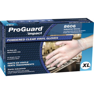 PGD8606XL : Impact® Proguard General-Purpose Disposable Vinyl Gloves ...