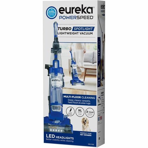 Eureka PowerSpeed Turbo Spotlight Lightweight Upright, 12.6" Cleaning ...