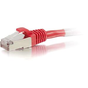 C2G 2ft Cat6 Snagless Shielded (STP) Network Patch Cable - Red-00843