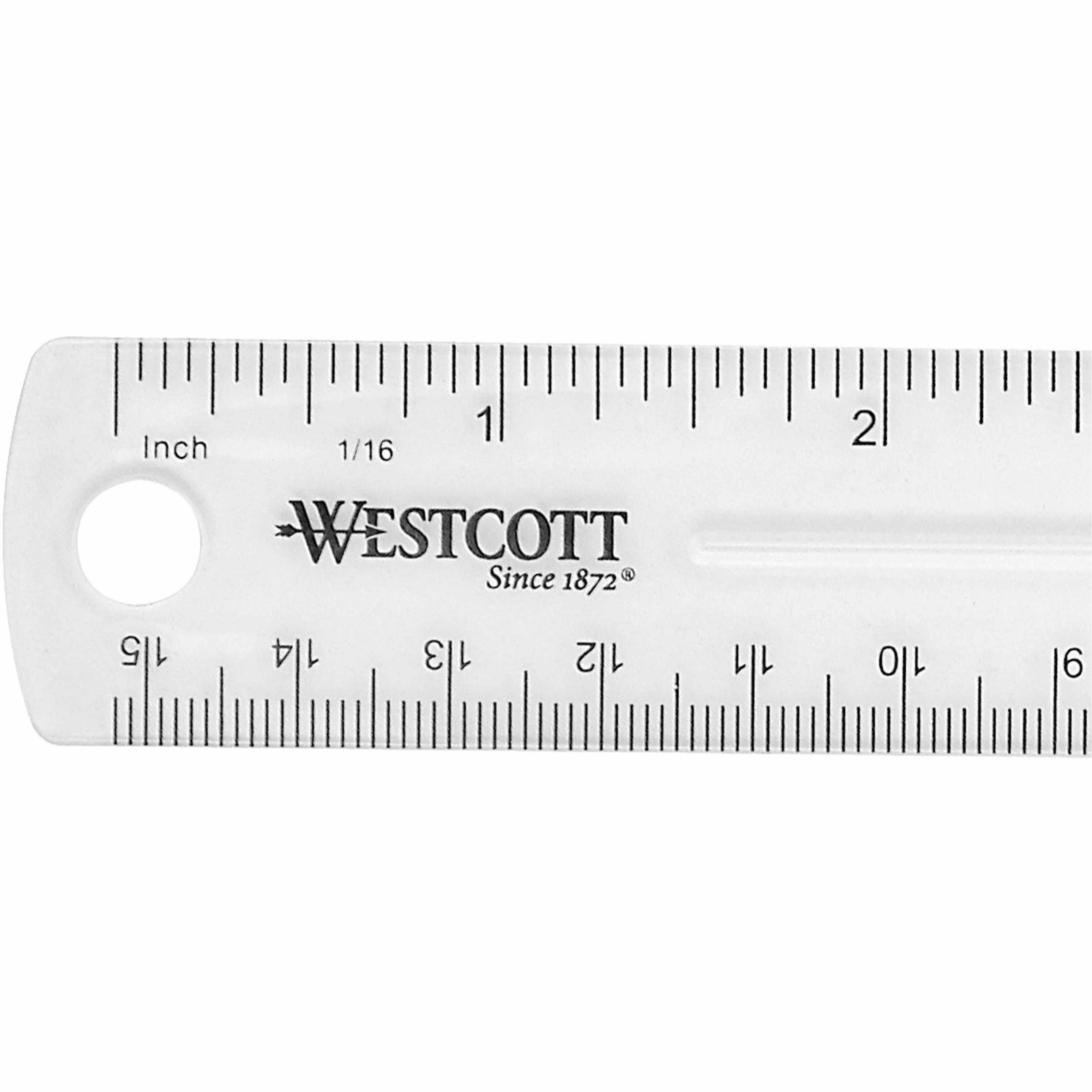 Westcott Clear Plastic Ruler | JD Office Products