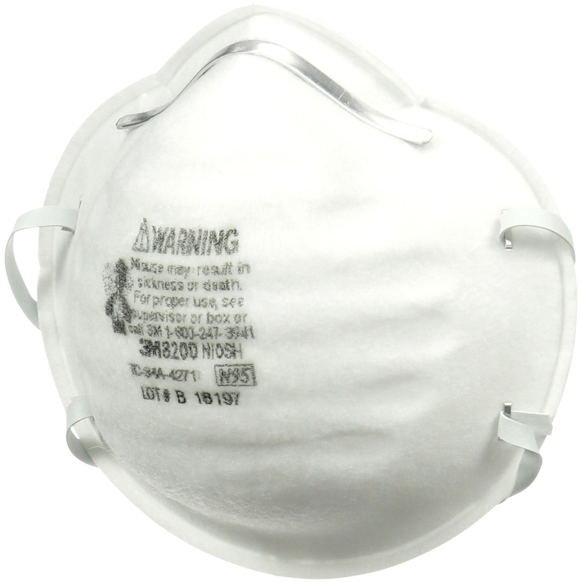 3M N95 Particle Respirator 8200 Masks | Bedford Office Supply Inc.
