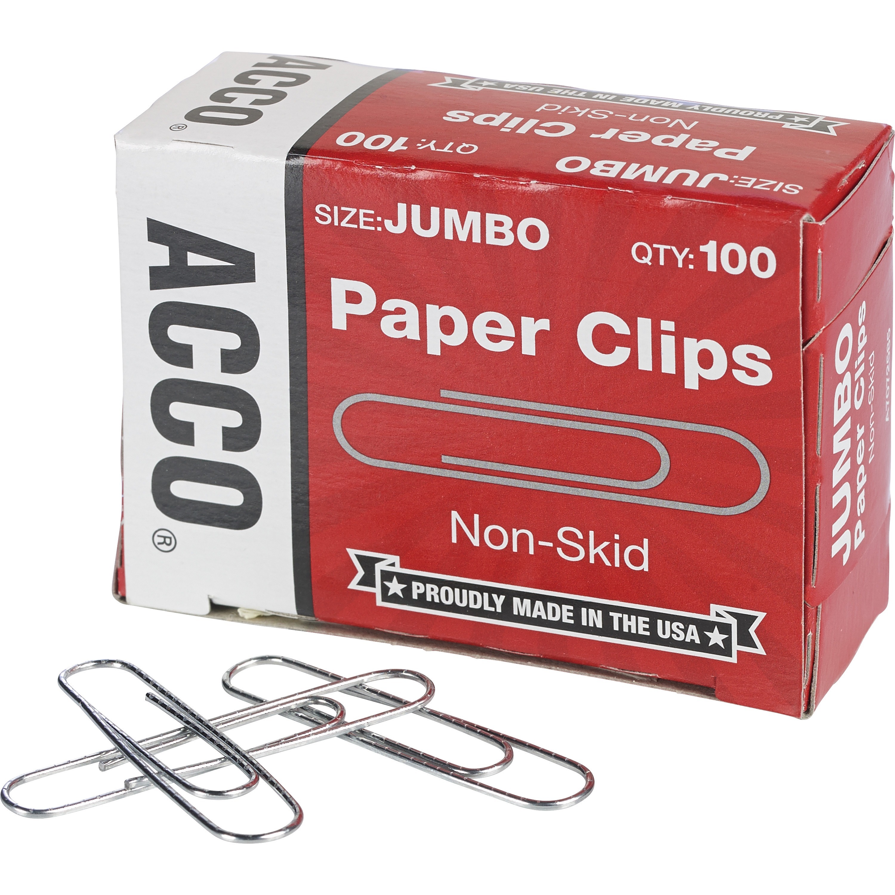 ACCO Economy Jumbo Non-Skid Paper Clips | Querney's Office Plus
