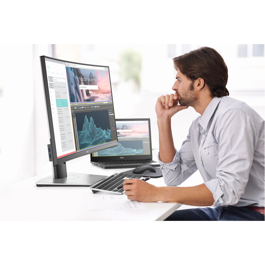 Dell P3418HW 34" Class UW-UXGA Curved Screen LCD Monitor - 21:9 - Black ...