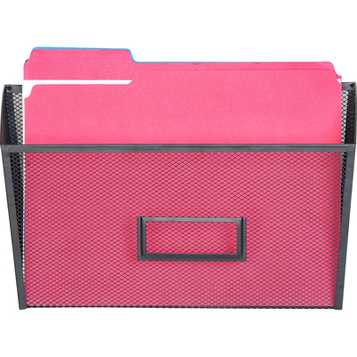 LLR84144CT : Lorell Lorell Black Mesh Wire Wall Pocket - 6.6" Height X ...