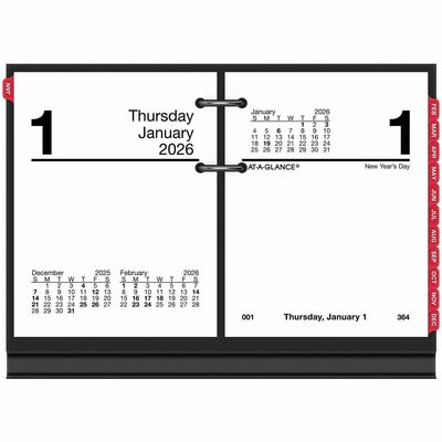 AAGE91950 : AT-A-GLANCE® Compact Desk Calendar Refill, 3 X 3.75, White ...