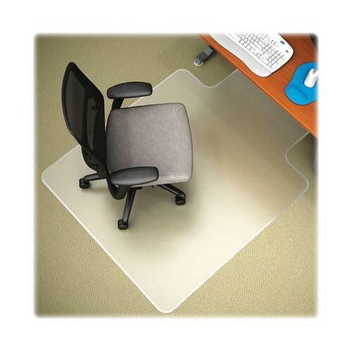 Deflecto DuraMat Low Pile Carpet Rectangular Chair Mat with Lip, 46" L ...