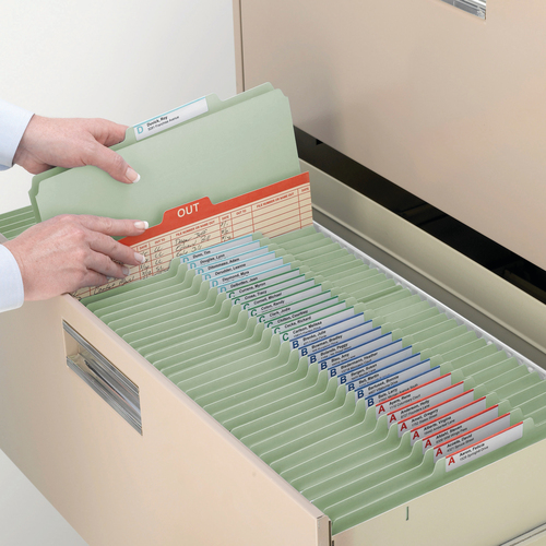 Smead Classification Folder, One Divider, 2" Exp., 2/5 Cut, Legal, Gray ...