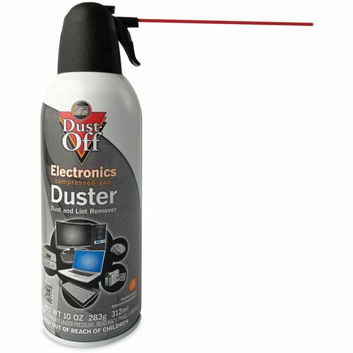 Dust-Off Disposable Compressed Gas Duster, 10 oz Cans, 2/Pack - W.B. Mason