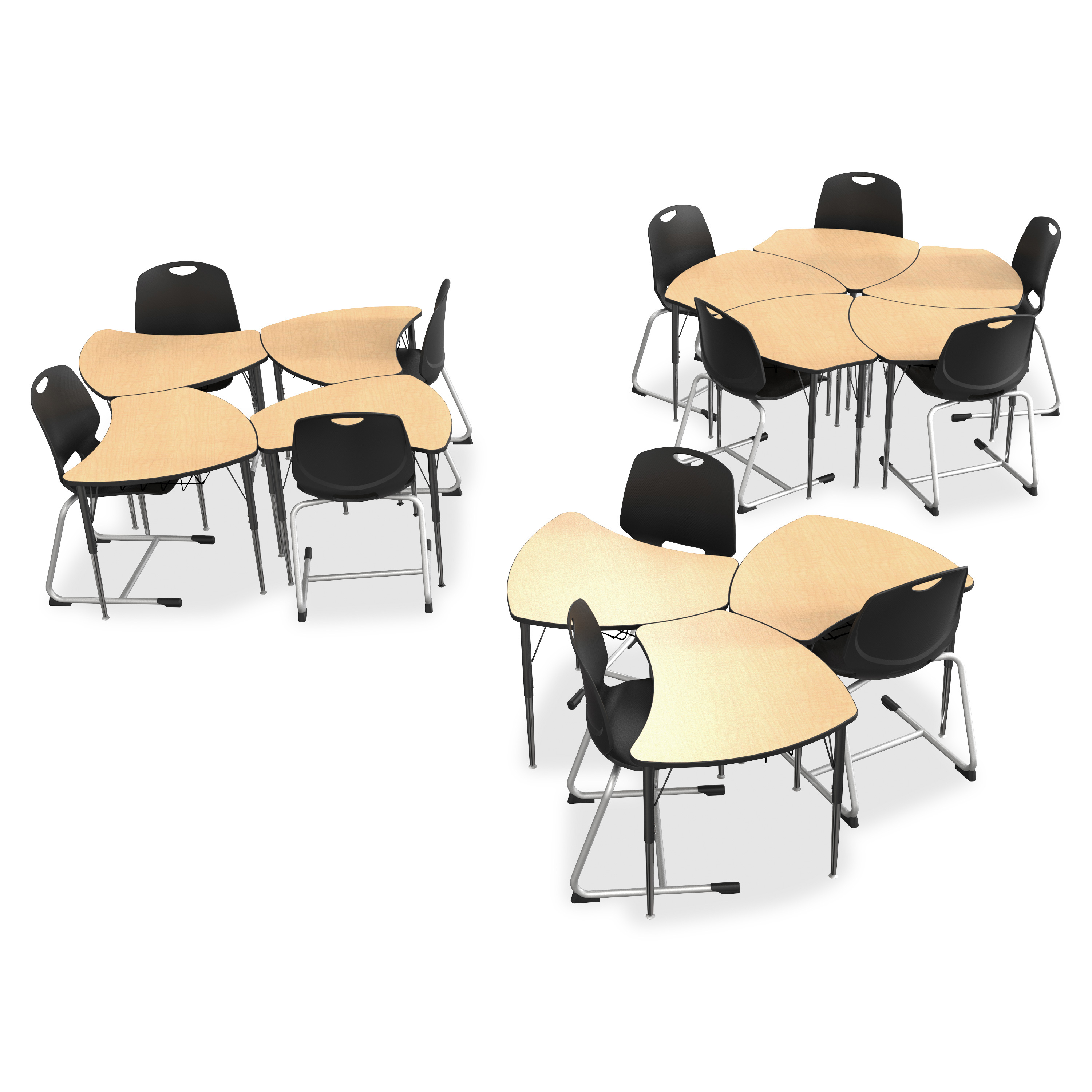 MooreCo Economy Shapes Desk - Student Desks & Carrels | MooreCo, Inc