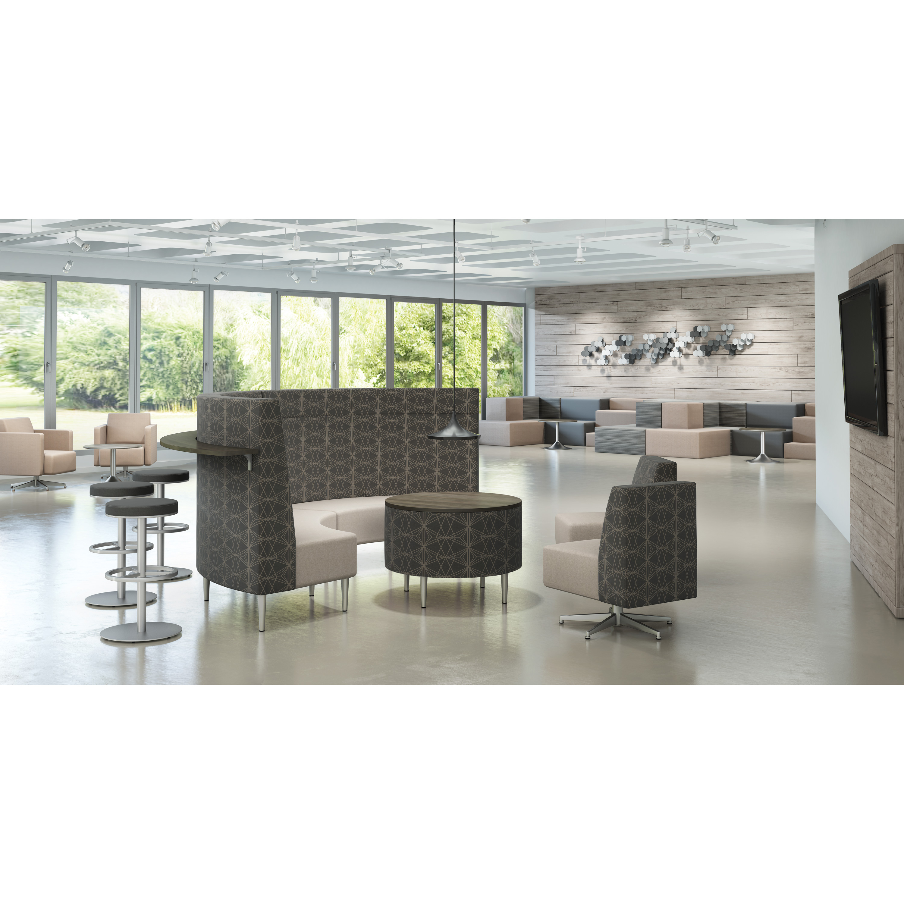 HPTBSDW - HPFI Shelf For Back of Curved Banquette - Finish: Driftwood ...