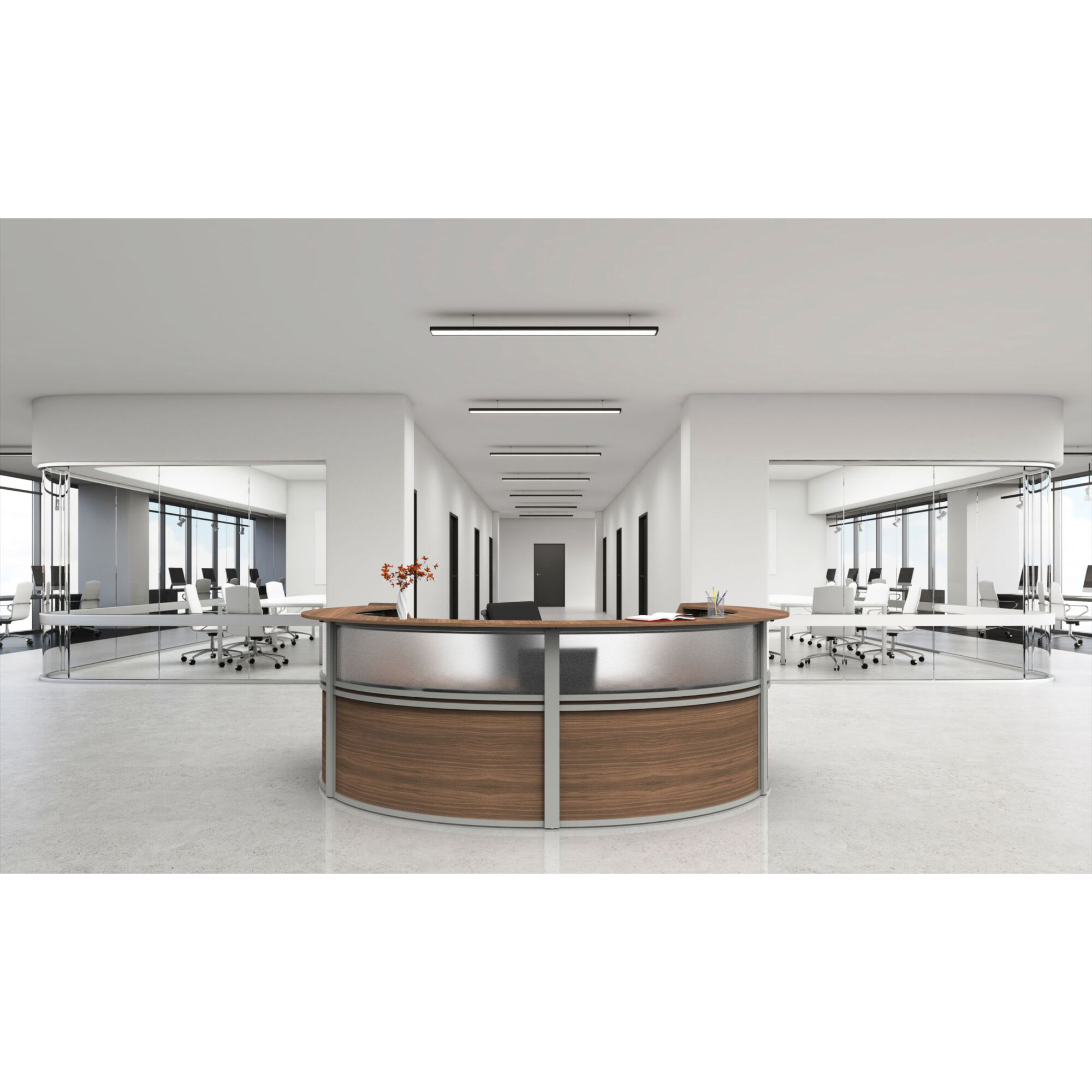 Linea Italia 4-Unit Curved Reception Desk | Office City Express ...