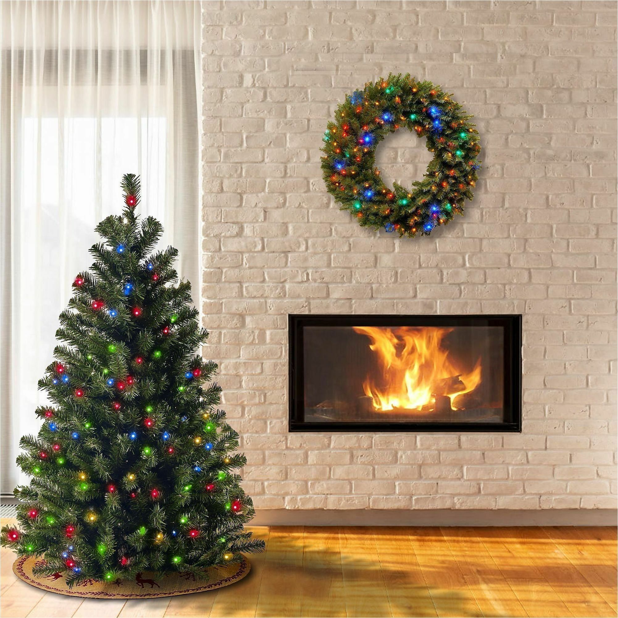 National Tree North Valley Spruce Christmas Tree - Green | Standard ...
