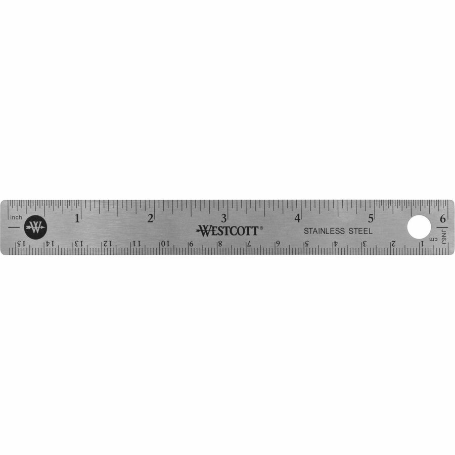 Westcott 6" Stainless Steel Rulers