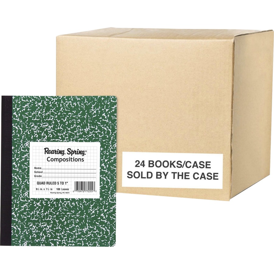 Roaring Spring Graph Ruled Hard Cover Composition Book, 1 Case (24 ...