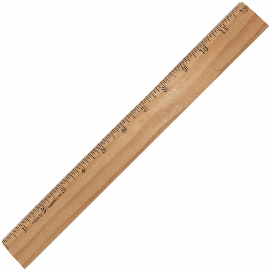 12 Inch Wooden Ruler