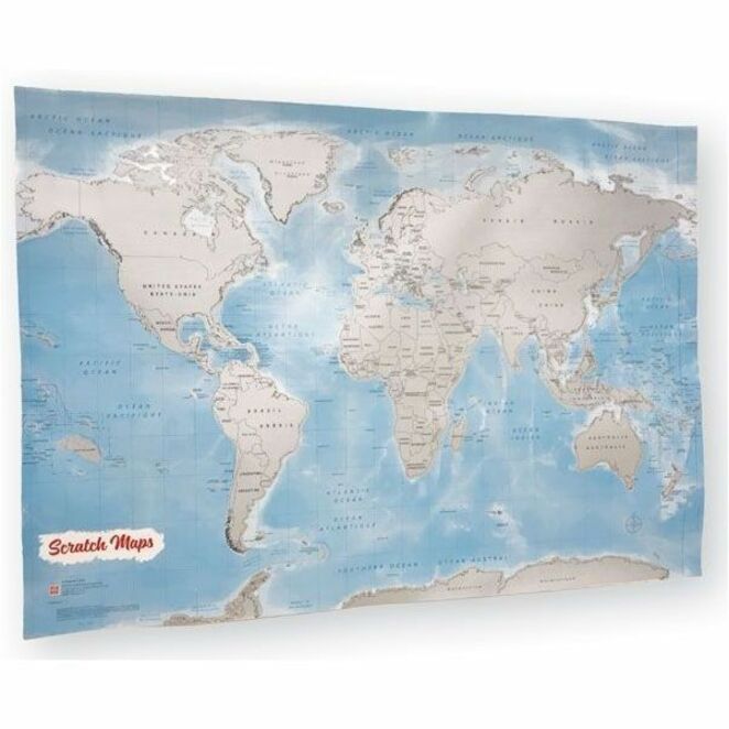 MapArt World Scratch Wall Map - 20669 | Canadian Office Supplies