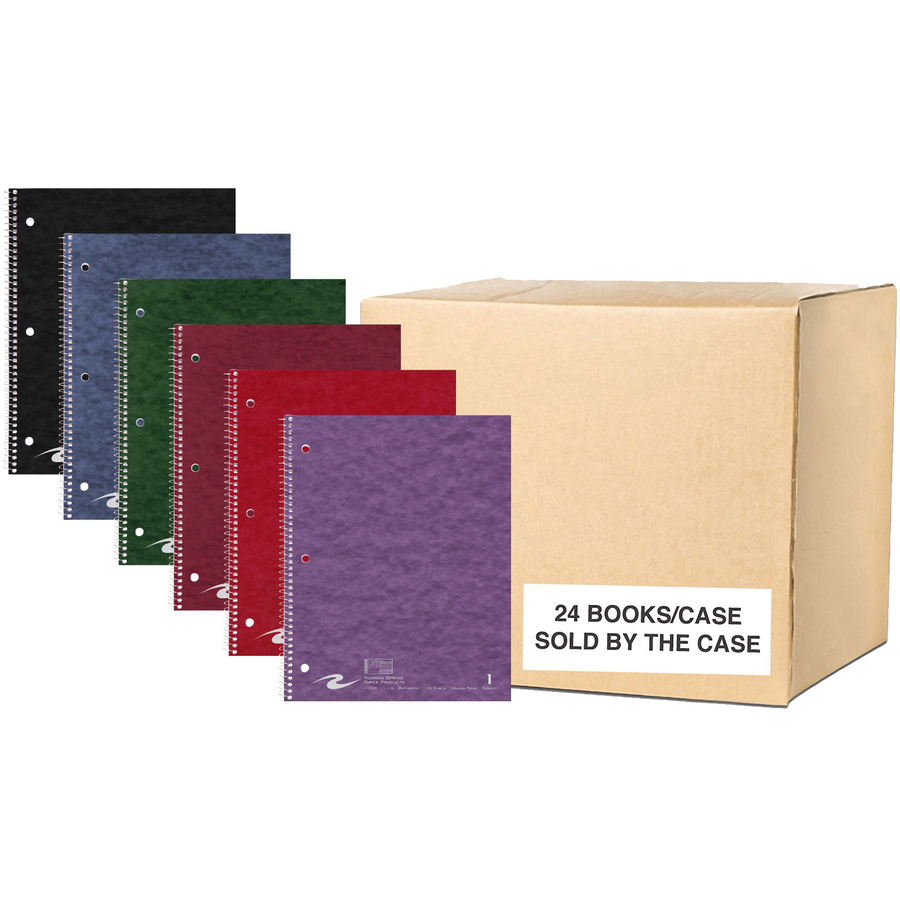 Roaring Spring Stasher College Ruled One Subject Spiral Notebook - Memo ...