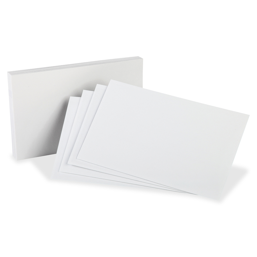 OXF10005 : Pendaflex® Oxford Blank Index Cards - Plain - 5" X 8 ...
