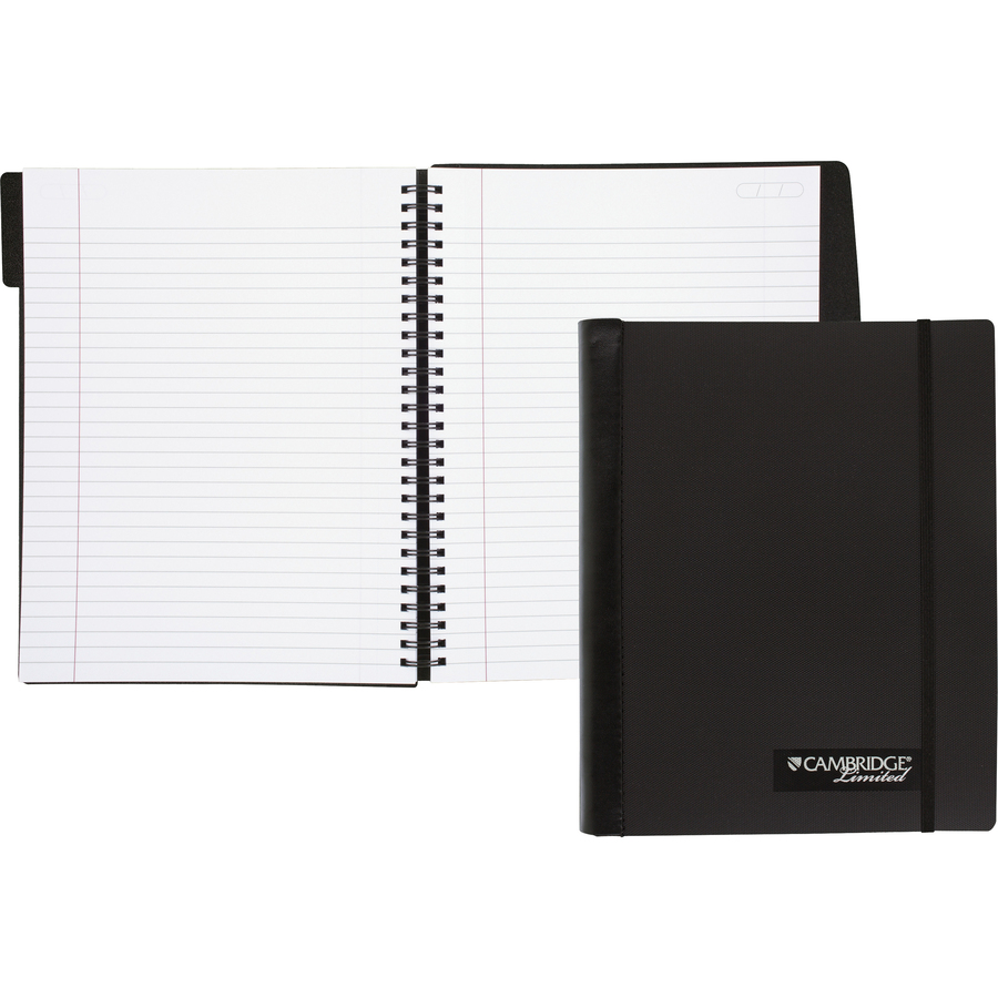 MEA59054 : Cambridge® Accents Business Notebook, Wide/Legal Rule, Black ...