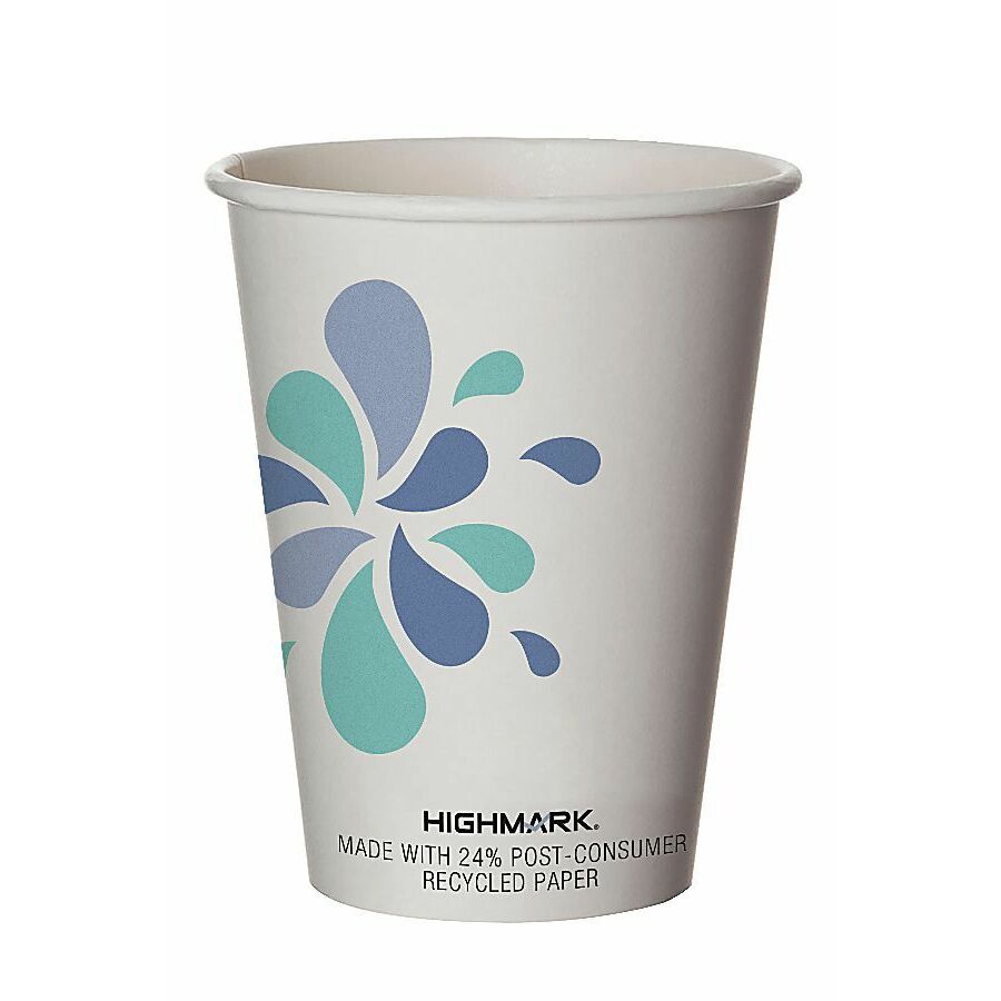 Highmark® Hot Coffee Cups, 12 Oz, White, Pack Of 50 - Cups | Office Depot