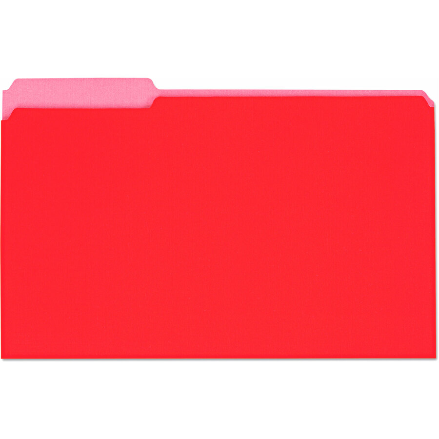 Universal 1/3 Tab Cut Legal Top Tab File Folder - 8 1/2" x 14 ...