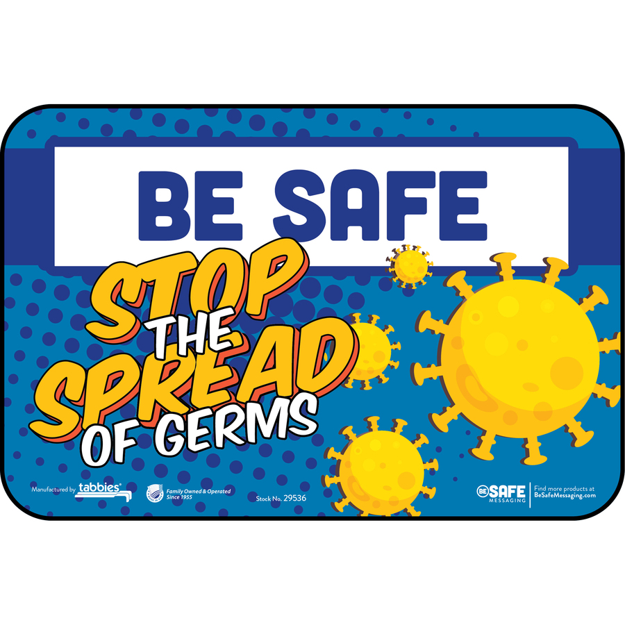 Tabbies STOP SPREAD OF GERMS Wall Safety Decals - Miscellaneous | TABBIES