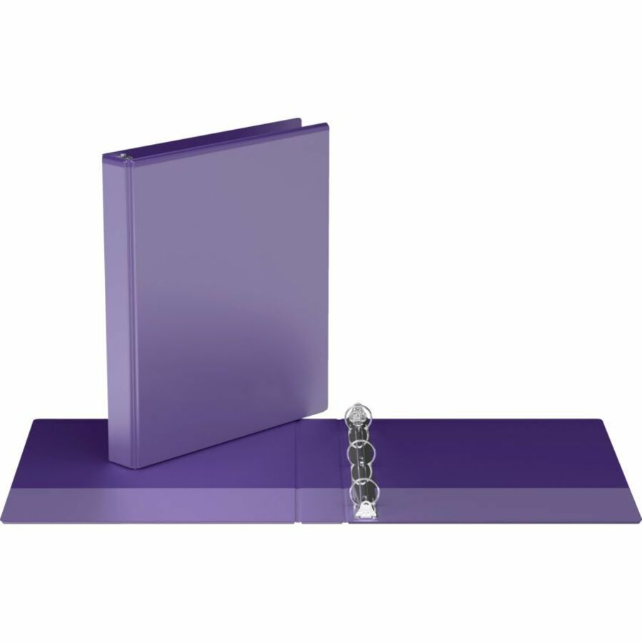 Davis Easyview 1" Round Ring Binder Purple
