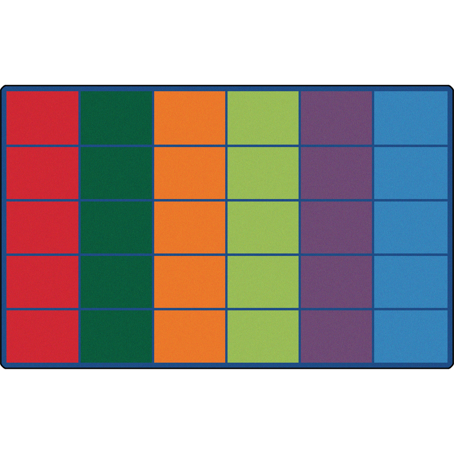 Carpets for Kids® Premium Colorful Rows Seating Rug - Area Rugs ...