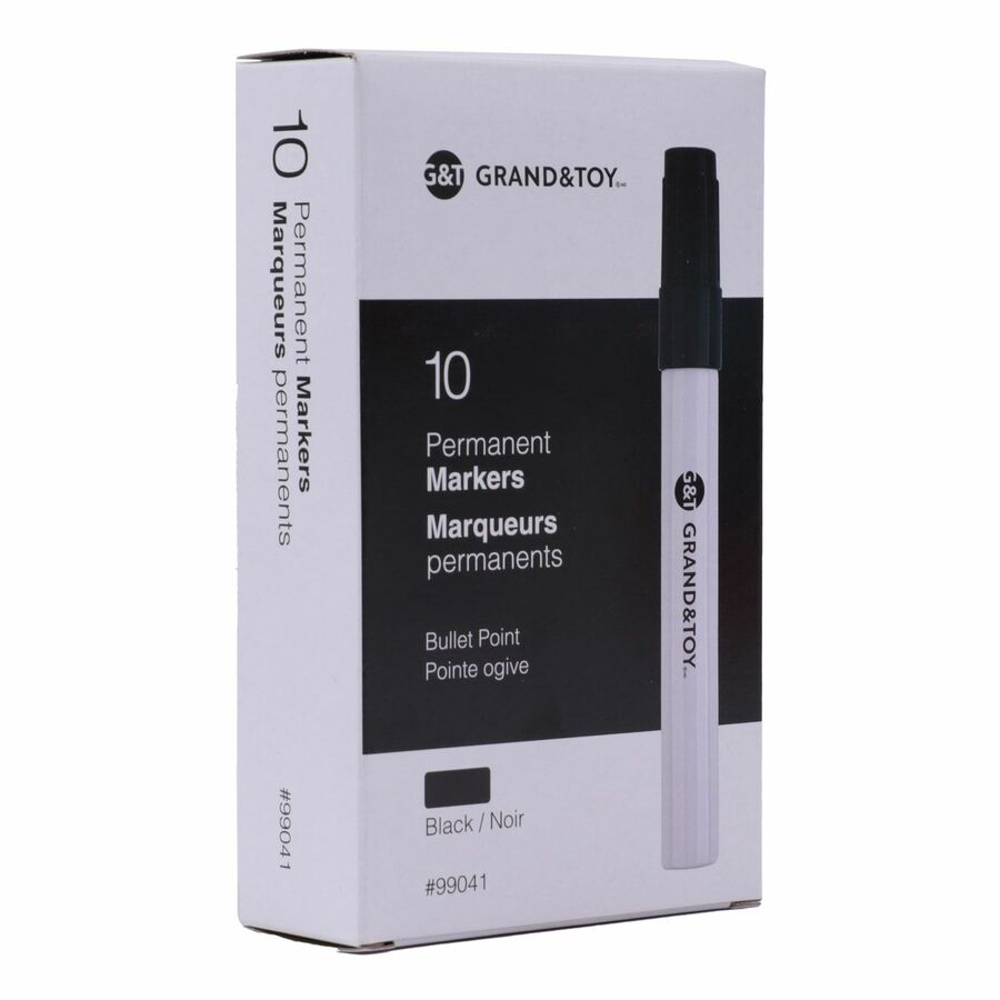 Offix Permanent Marker - Bullet Marker Point Style - Black - 1 Each ...