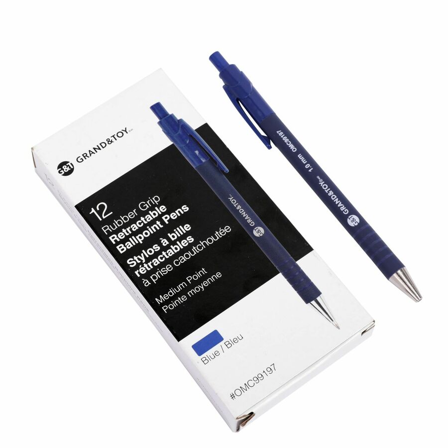 Integra Rubber Grip Retractable Pen - Madill - The Office Company