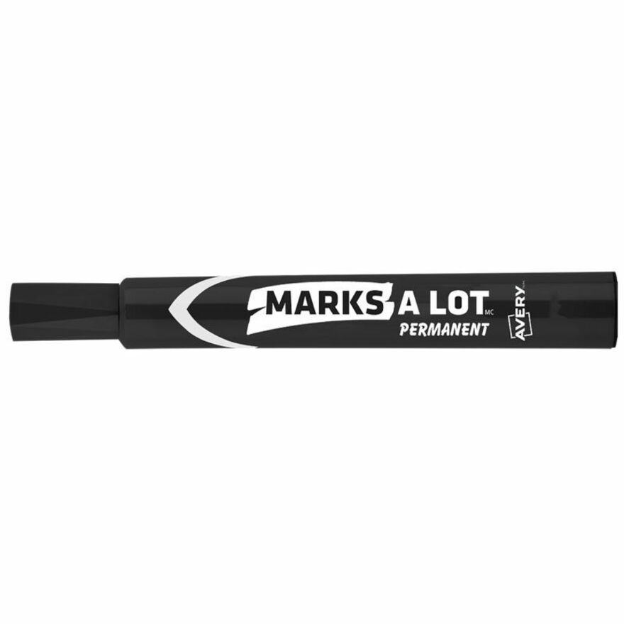 Avery Marks-A-Lot Permanent Chisel Tip Marker - Bold Marker Point - 5. ...